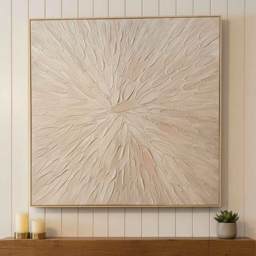 Oversized Pink Textured Canvas – Scattered Blessings